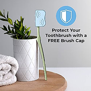 REACH Advanced Design Toothbrush with Soft BRISTLES and Toothbrush Cap, 1 Count