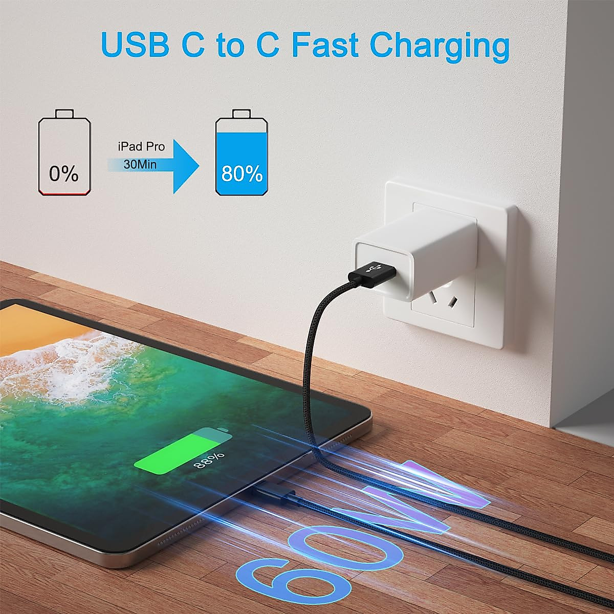 Micro USB Cable Braided,Micro B Charging Cable for Compatible Samsung Galaxy S7 Edge/S6/S4/S3,Note,J3,J5,LG G3 G4,Android Charger Cord for Motorola,Sony,HTC