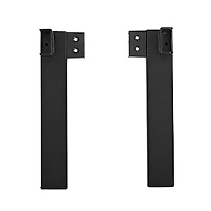 Amazon Basics Industrial Metal Bed Frame with Headboard and Wood Slats, 14 Inches High, Twin, Black