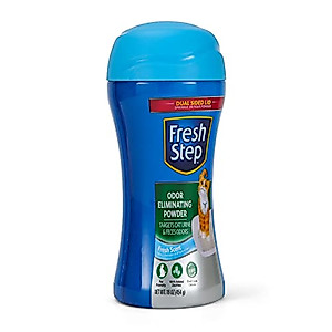 Fresh Step Cat Litter Box Odor Eliminating Powder | Cat Deodorizer for Litter Box | Easy to Use Odor Neutralizing Powder Cat Product for the Home - 16 Ounces