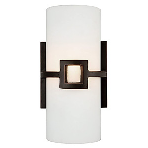 Design House 514604 Monroe 1 Light Wall Light, Oil Rubbed Bronze , Gray