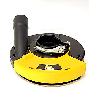 QuickT GDS701K Universal Surface Grinding Angle Grinder Dust Shroud 5 Inch - Dust Cover Collector with Vacuum Attachment for Angle Hand Grinders