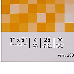 McKesson Skin Closure Strips, Sterile, Non-Reinforced, 1 in x 5 in, 25 Count