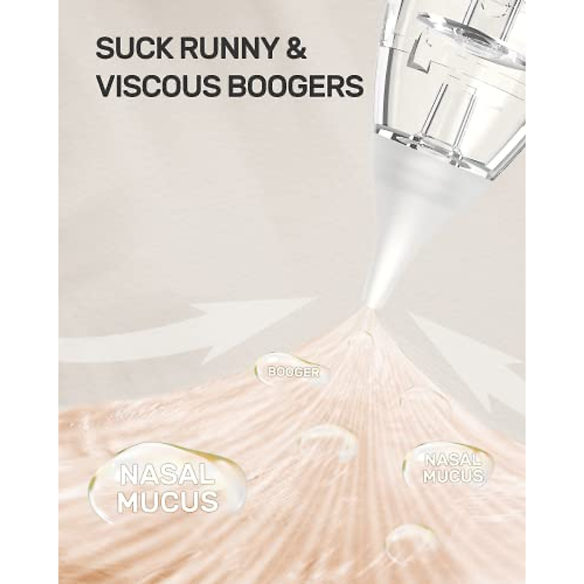 Baby Nasal Aspirator | Nose Sucker for Baby | Baby Nose Cleaner | Electric Nasal Aspirator for Toddler, Rechargeable with Music Function Adjustable Volume