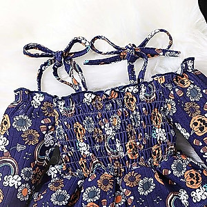 Newborn Baby Boy Girl 1st Halloween Outfit Oversized Waffle Knit Sweater Bodysuit Pullover Infant Halloween Onesie