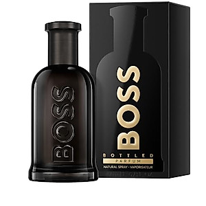Hugo Boss Bottled Parfum – Woody Ambery Men's Cologne – With Notes of Leather, Orris & Wood – Luxury Perfumes for Men – Long Lasting Fragrance