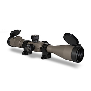 Monstrum G3 5-25x50 FFP Rifle Scope | Flat Dark Earth | Monstrum Extended Length Offset Scope Mount | 20 MOA | Bundle