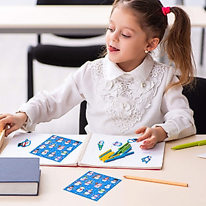 Zonon 112 Pieces Snowman Stickers Winter Snowflake Snowman Holiday Stickers for Teachers Kids Classroom Party Favor, 14 Styles