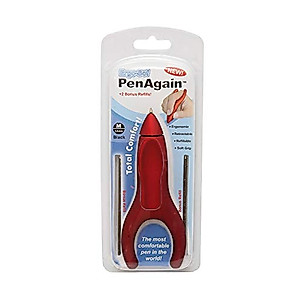 PenAgain ErgoSof Pen Ehlers-Danlos Arthritis Carpal Tunnel Pain Relief RED (00023) (1)