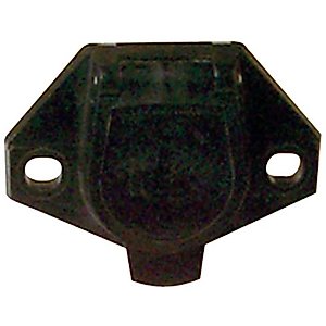 POLLAK 11-723EP Plastic 7-Way Socket , Black