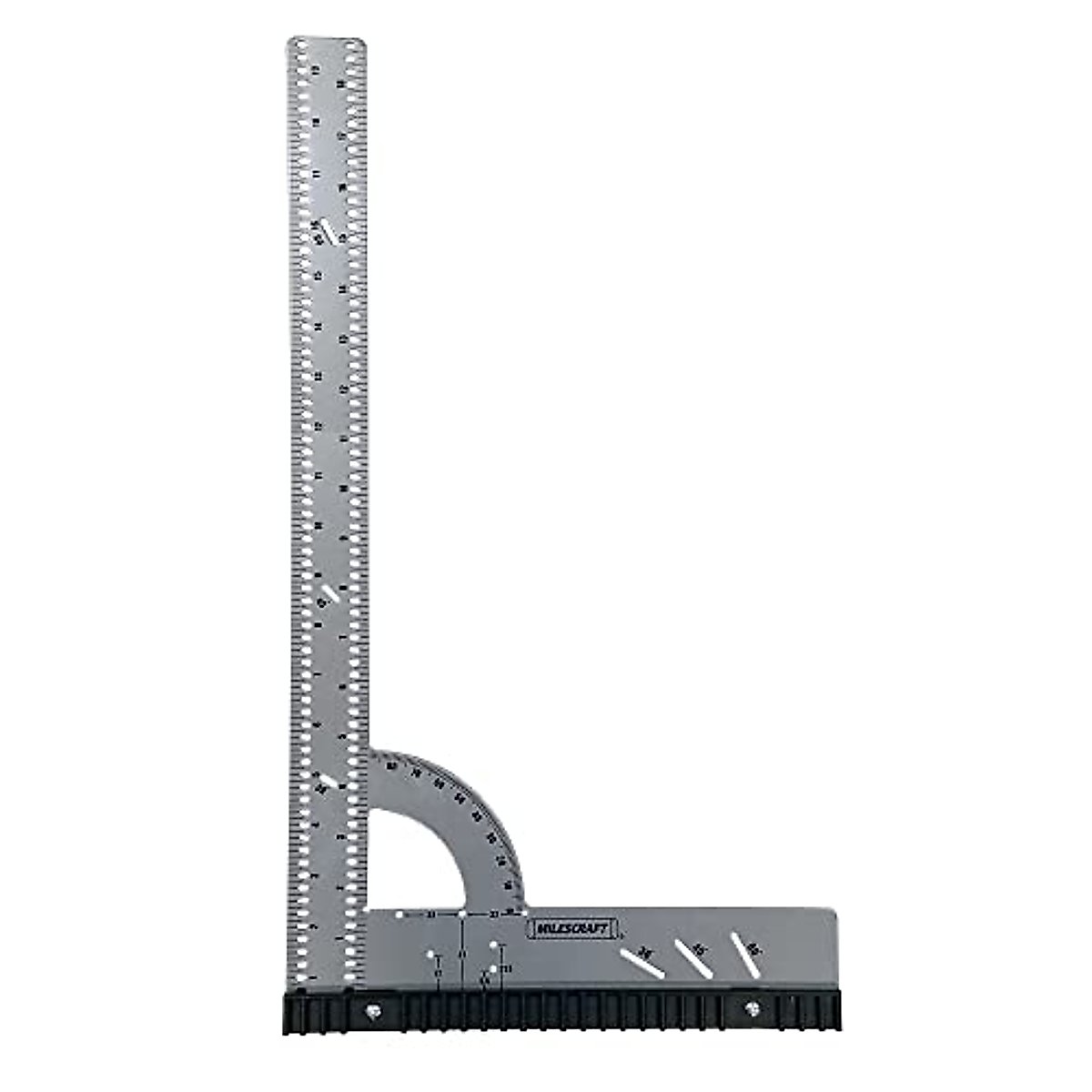 Milescraft 8405 Framing Square 500-Imperial FramingSquare500 is used to layout a “square” or right-angle. It can also be used to measure angles with the built-in easy angle readout.