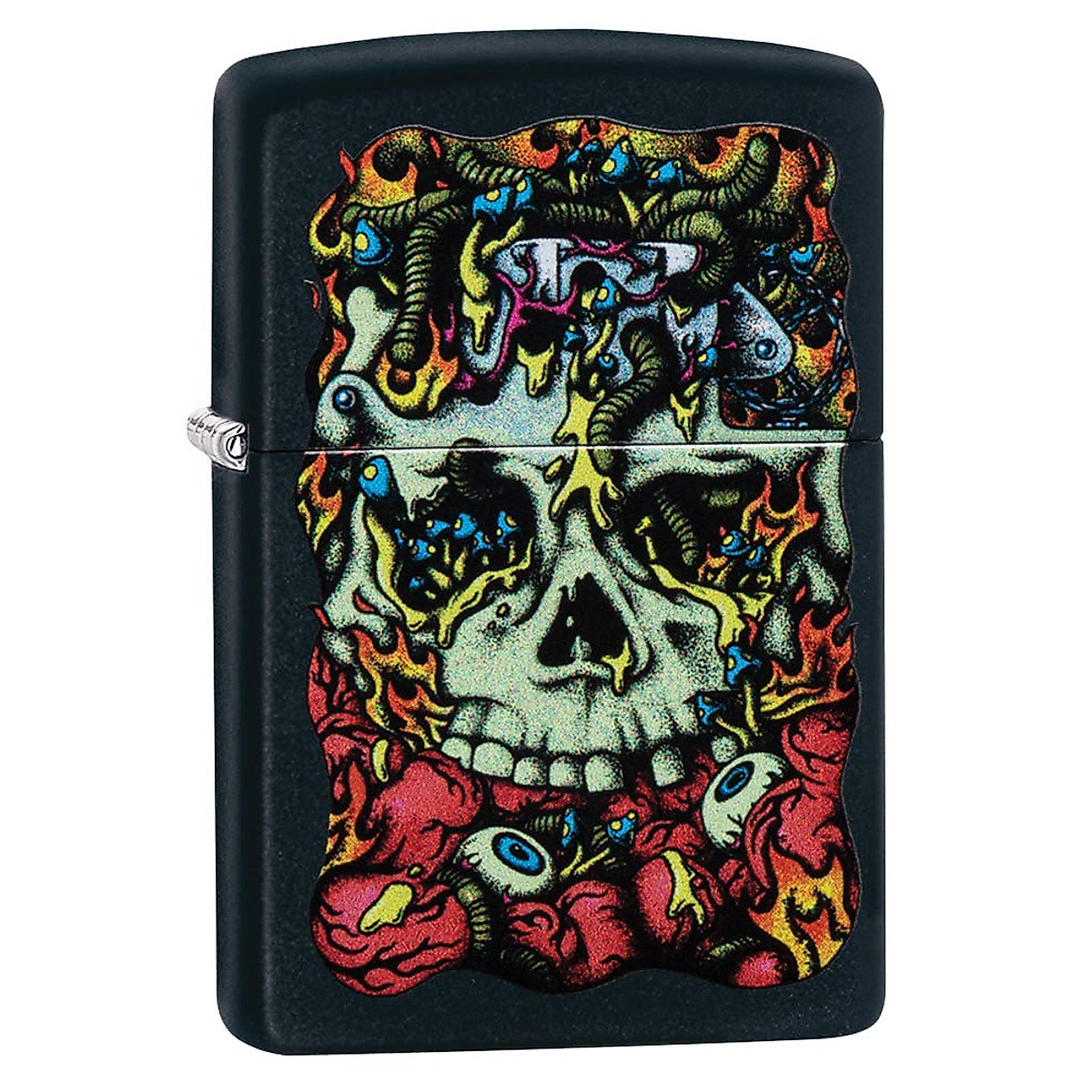 Zippo Dead Inside Design Black Matte Pocket Lighter