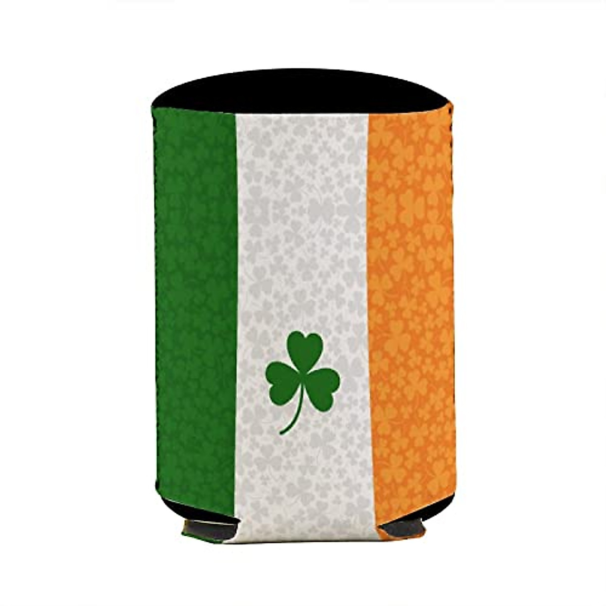 2 PCS Irish Flag with Shamrock Pattern Can Cooler Party Gift Beer Drink Coolers Coolies