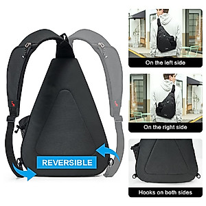 Kimlee OIWAS One Strap Backpack for Men Single Strap Backpack Sling Bag Crossbody Shoulder Daypack for Boys Women