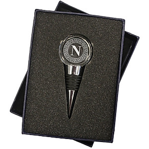 Custom Personalized Premium Crystal Glass Wine Bottle Stopper with Box - Engraved and Monogrammed