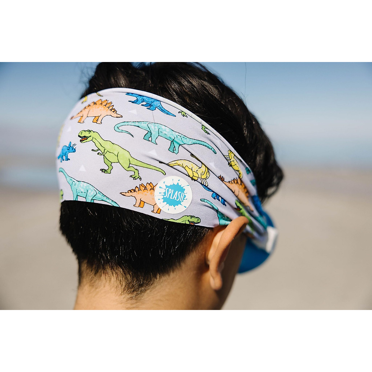 Splash Place SWIM GOGGLES with Fabric Strap - DINO | Fun, Fashionable, Comfortable - Adult & Kids Swim Goggles