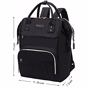 Sowaovut Laptop Backpack 15.6 Inch Casual Daypack Water Resistant Business Travel School Backpack for Women Student