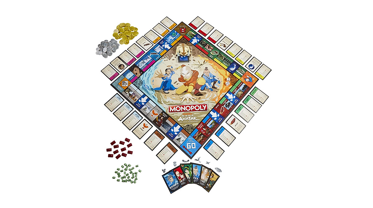 Play Monopoly: Avatar Last Airbender Board Game for Kids