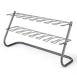 Whitmor 6905-5739 Gunmetal 4-Pair Boot Stand