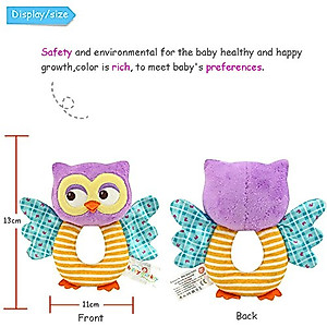 teytoy Owl Soft Rattle Toy for Over 0 Months