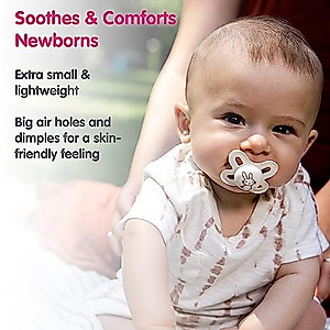 MAM Start Newborn Girl Pacifiers, Best for Breastfed Babies, Blue,3 Count (Pack of 1)