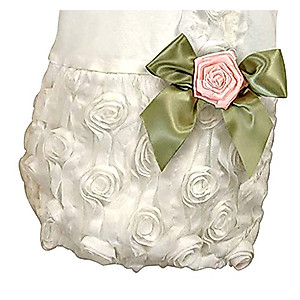 Stephan Baby Girl's Night Out Gown and Cap Set, White, 0-6 Months