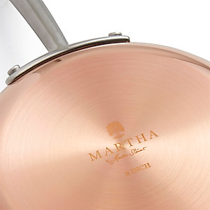 Martha Stewart Martha 8" Stainless Steel Saute Fry Pan - Copper Exterior/Satin Interior