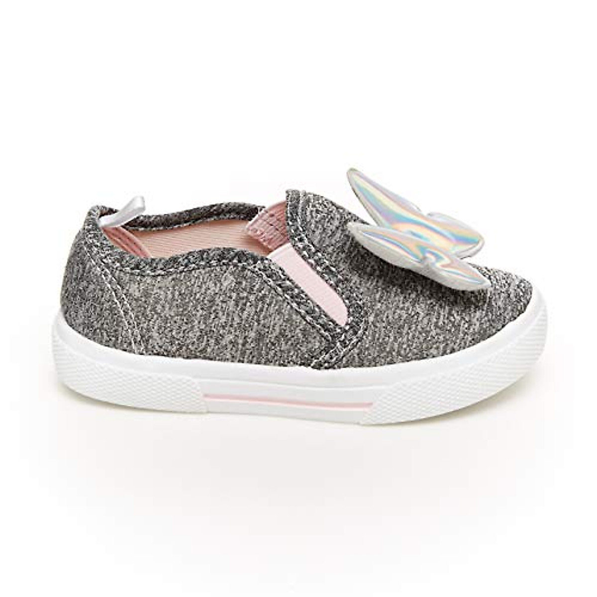 Carter's girls Jules Sneaker, Grey, 9 Toddler
