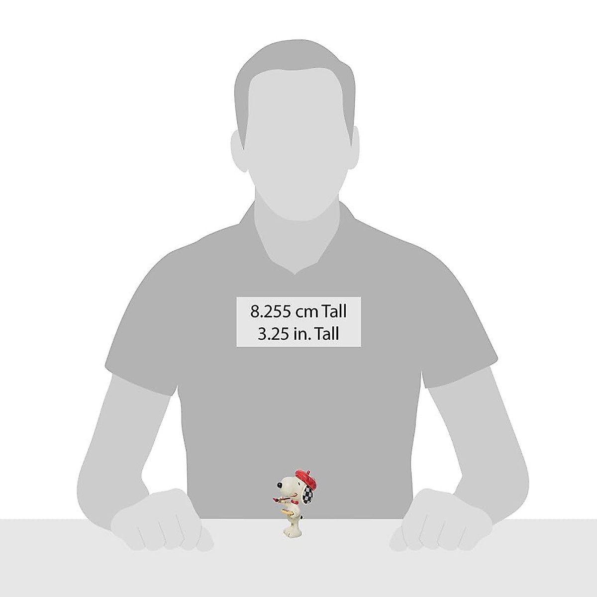 Enesco Jim Shore Peanuts Mini Snoopy Artist Figurine 3.2 Inch Multicolor