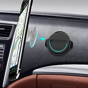 FadyDail 2 Pack Socket Phone Mount for Car Holder Silicone Grip with Phone Line Clip for Collapsible Socket User Used on Dashboard, Home, Office, Kitchen, Wall Compatible with iPhone Samsung (Black)