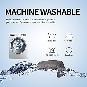 Easy-Going Sofa Slipcover L Shape Sofa Cover Sectional Couch Cover Chaise Slip Cover Reversible Sofa Cover Furniture Protector Cover for Pets Kids Children Dog Cat (Small,Gray/Gray)