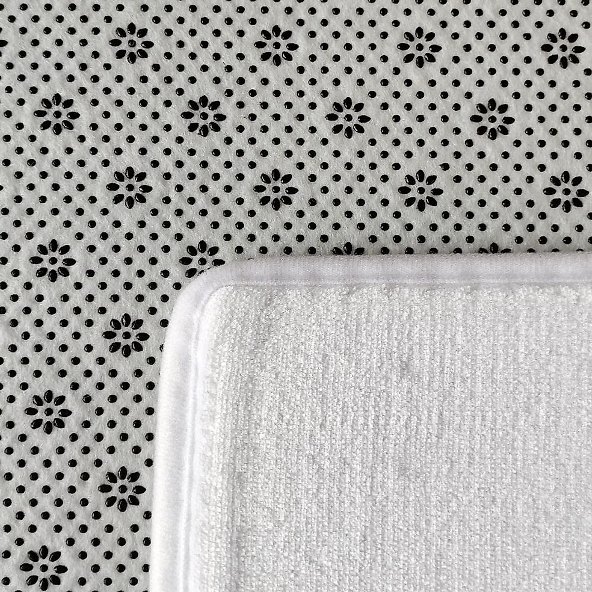 Floral Doormats inch, Non Slip Door Mat with Rubber Backing, Low Profile Floor Rugs for Kitchen, Bedroom, Entryway, Home, Blooming Red Flowers and Green Leaves Summer 18"x30"