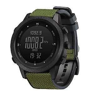CakCity Tactical Watch for Men Military Watches with Compass Outdoor Sports Watches for Men Hiking Digital Wrist Watch with Barometer,Altimeter,Step Counter