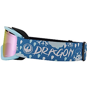 Dragon Kids Lil D Snow Sport Goggle - Snow Dance Frame | LL Pink Ion Lens