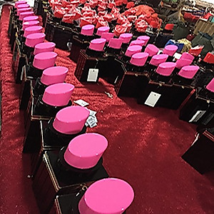 WEDDINGHELPER Women Acrylic Pink Lipstick Evening Bags Purses Clutch Vintage Banquet Handbag (Pink)