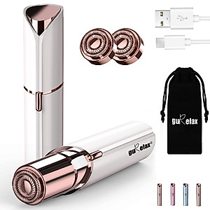 Facial Hair Removal for Women(Newest), Electric Painless Facial Hair Remover, Hair Removal Device for Face, Lip, Chin with 2 x Replacement Heads