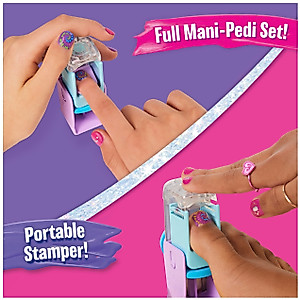 Cool Maker, GO Glam U-nique Metallic Nail Salon with 200 Icons and Designs, 4 Polishes, Stamper & Dryer, Nail Kit for Girls, Amazon Exclusive