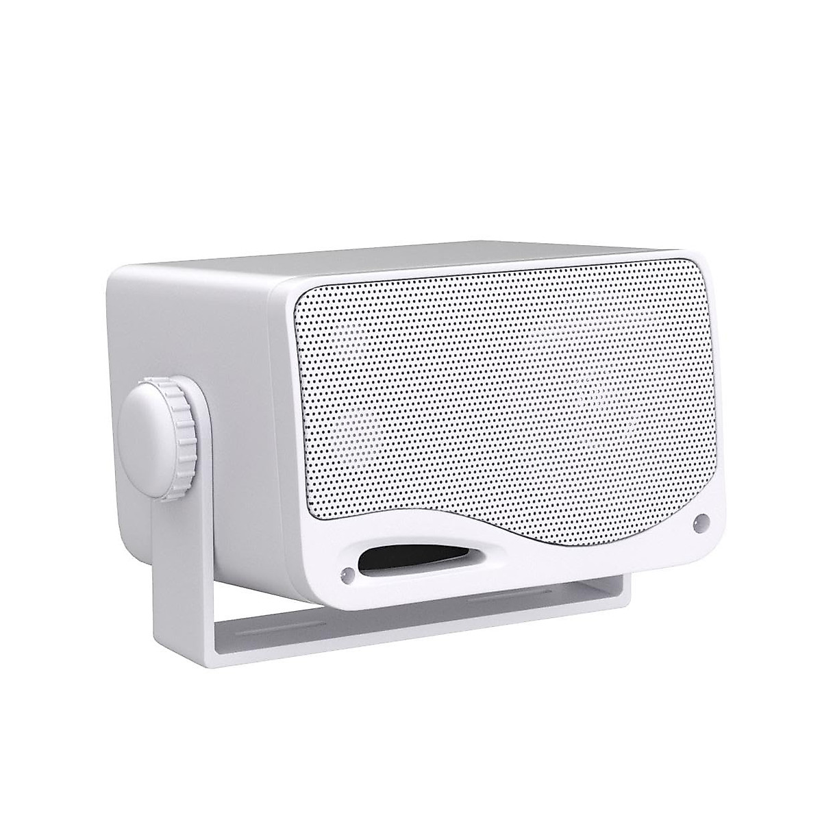 Pyle 3-Way Weatherproof Outdoor Speaker Set - 3.5 Inch 200W Pair of Marine Grade Mount Speakers - in a Heavy Duty ABS Enclosure Grill - Home, Boat, Poolside, Patio, Indoor Outdoor Use -PLMR24 (White)