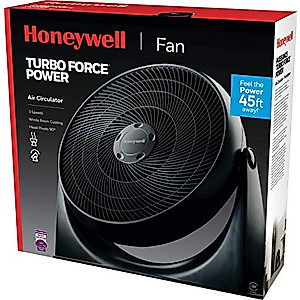 Honeywell 3 Speed/3 Blade Black 18 inch(s) Turbo Floor Fan