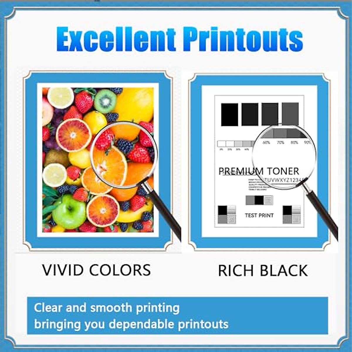 206A Compatible Toner Cartridge Replacement for HP W2110A W2111A W2113A W2112A,Work with Pro M255DW M255NW M282NW M283CDW M283FDW Printer 1 Set