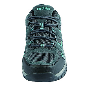 Northside Women's Monroe Low Hiking Shoe, Dark Gray/Dark Turquoise, 7.5 M US