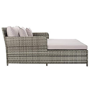 Safavieh PAT7500B Outdoor Collection Cadeo Grey Cushion Daybed