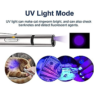 BEGRIM Cat Toy Pointer for Indoor, Cat Mouse Toys Wand Light Pet Interactive Toys to Keep Cat Busy, for Kitten Cat Dog Chase Play