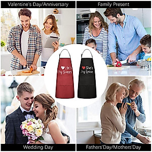 Nueasrs Couples Supplies Aprons Set, Cool Bridal Shower Gifts for Bride and Groom, Unique Mr and Mrs Gifts, Engagement Gifts for Couples, Birthday, Anniversary, Newlyweds