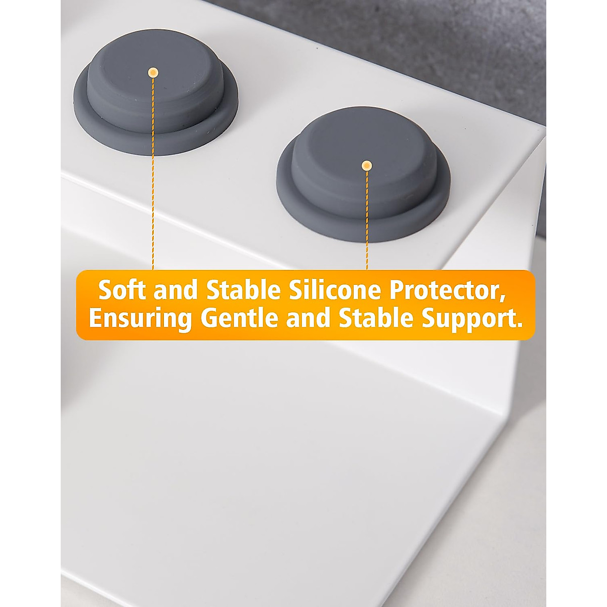 chorten nyima Storage Holder for Dyson Airwrap, 8-Holes Countertop Dyson Airwrap Organizer Wall Mount for Dyson Airwrap Attachments White, Dyson Airwrap Holder