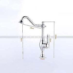 Faucets,High Grade All Chrome Faucet Lifting Kitchen Bathtub Bathroom Taps Personality Lovely Water-Tap