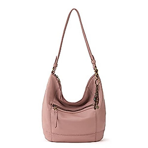 The Sak womens Silhouette, Sequoia Hobo Bag in Leather Soft Slouchy Silhouette Timeless Elevated Design, Vintage Coral, One Size US