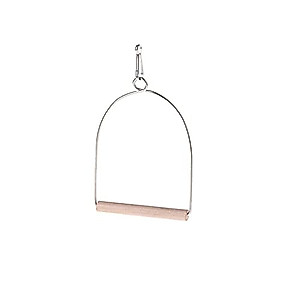 Parrots Swing Toys, Natural Wooden Birds Perches Hanging Bird Stands, Creative Parrots Hammocks Bird Supplies for Parakeets Cockatiels(1)