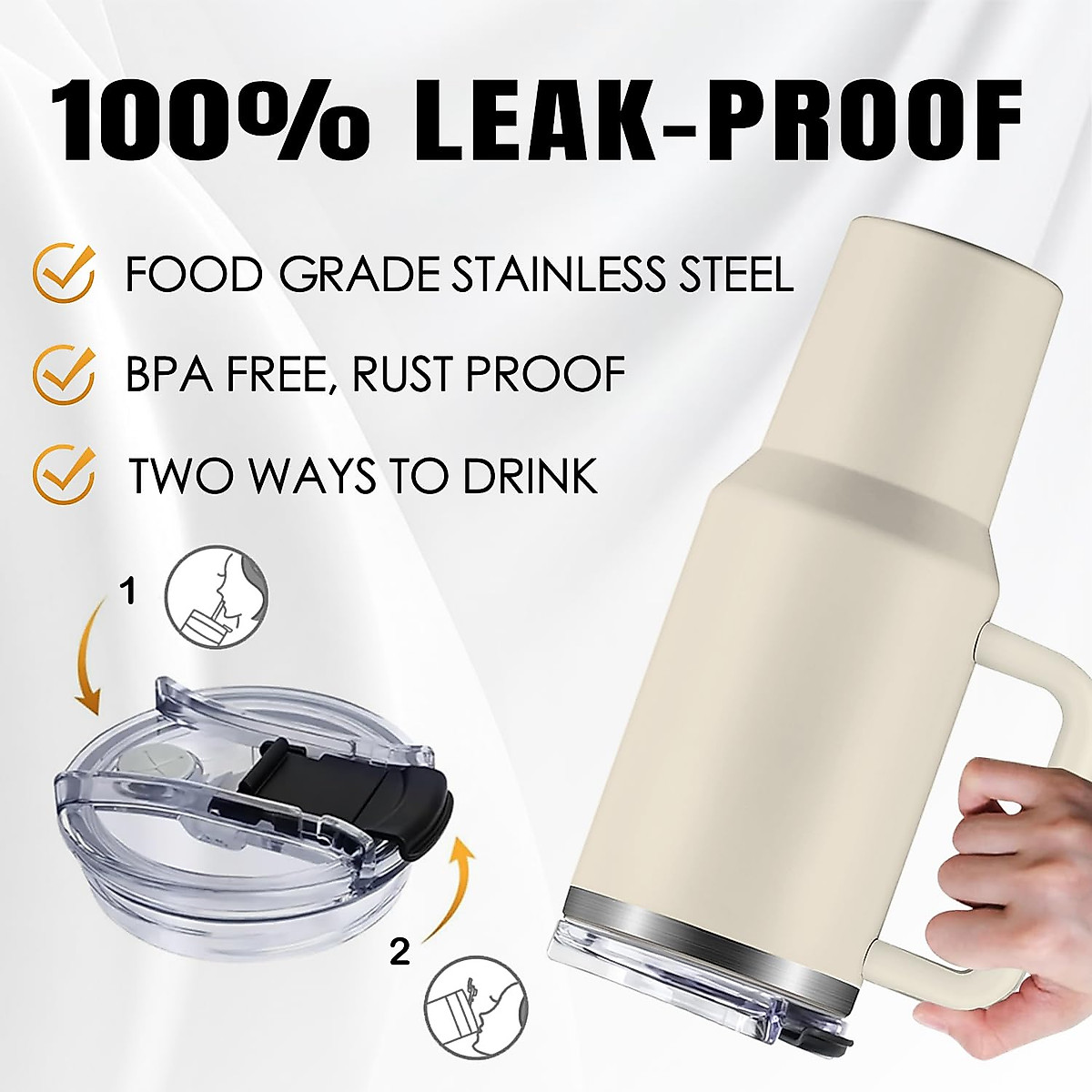 Teacher Gifts for Women, 40oz Teacher Tumbler with Handle, Teacher Appreciation Gifts, Best Teachers Gifts for Birthday Christmas Graduation Back to School Letter of the Week FF Sight World This cup