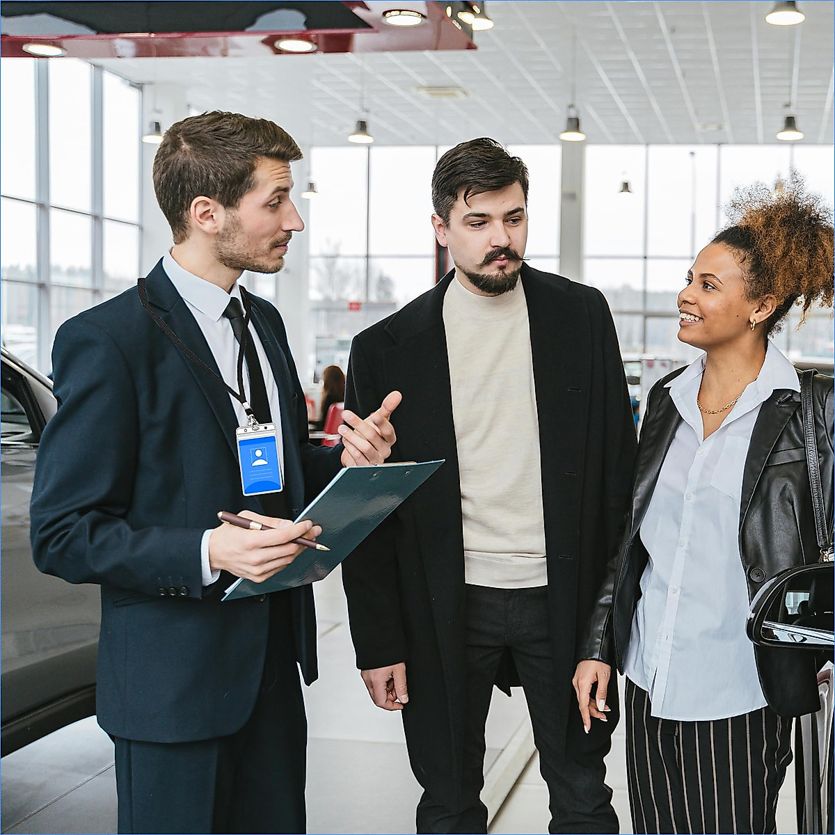 Vertical ID Badge Holders Sealable Waterproof Clear Plastic Holder, for RFID/Proximity/Badge Swipe Cards or Credit Card/Driver's License (Transparent-6pcs)